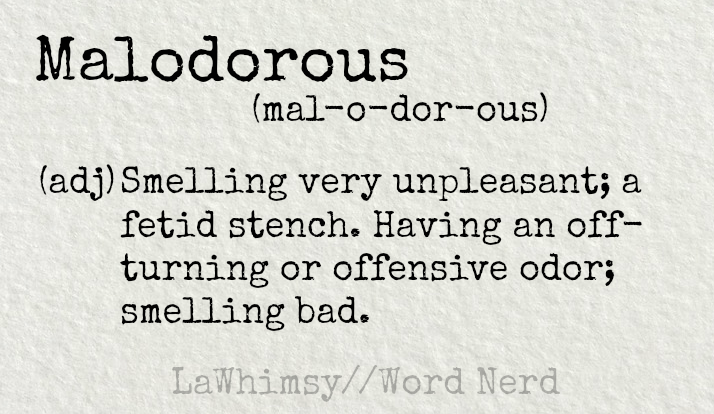 Word Nerd : Malodorous – Lawhimsy