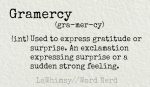 Word Nerd: Gramercy – Lawhimsy