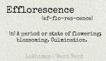 Word Nerd: Efflorescence – Lawhimsy