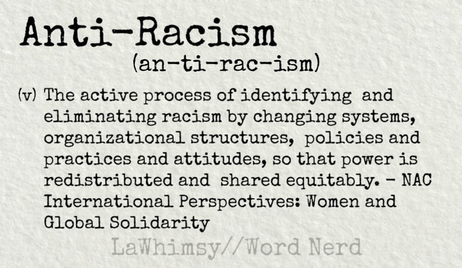 Word Nerd: Anti-Racism – Lawhimsy
