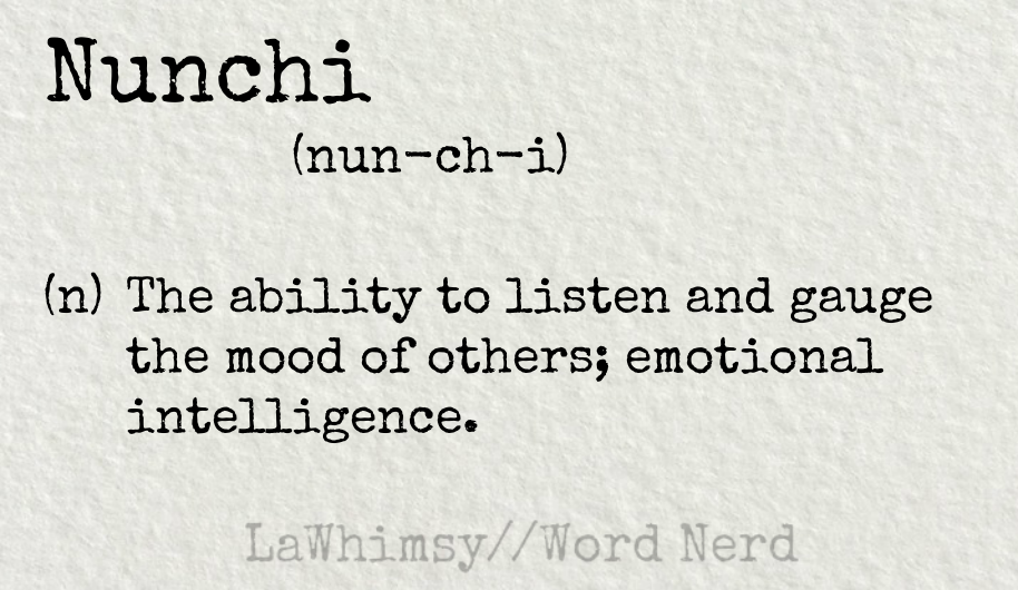 Word Nerd: Nunchi – Lawhimsy
